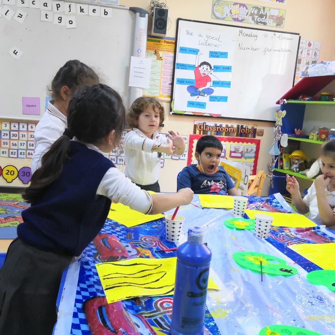 Art club team members develop their art skills by painting amazing ...